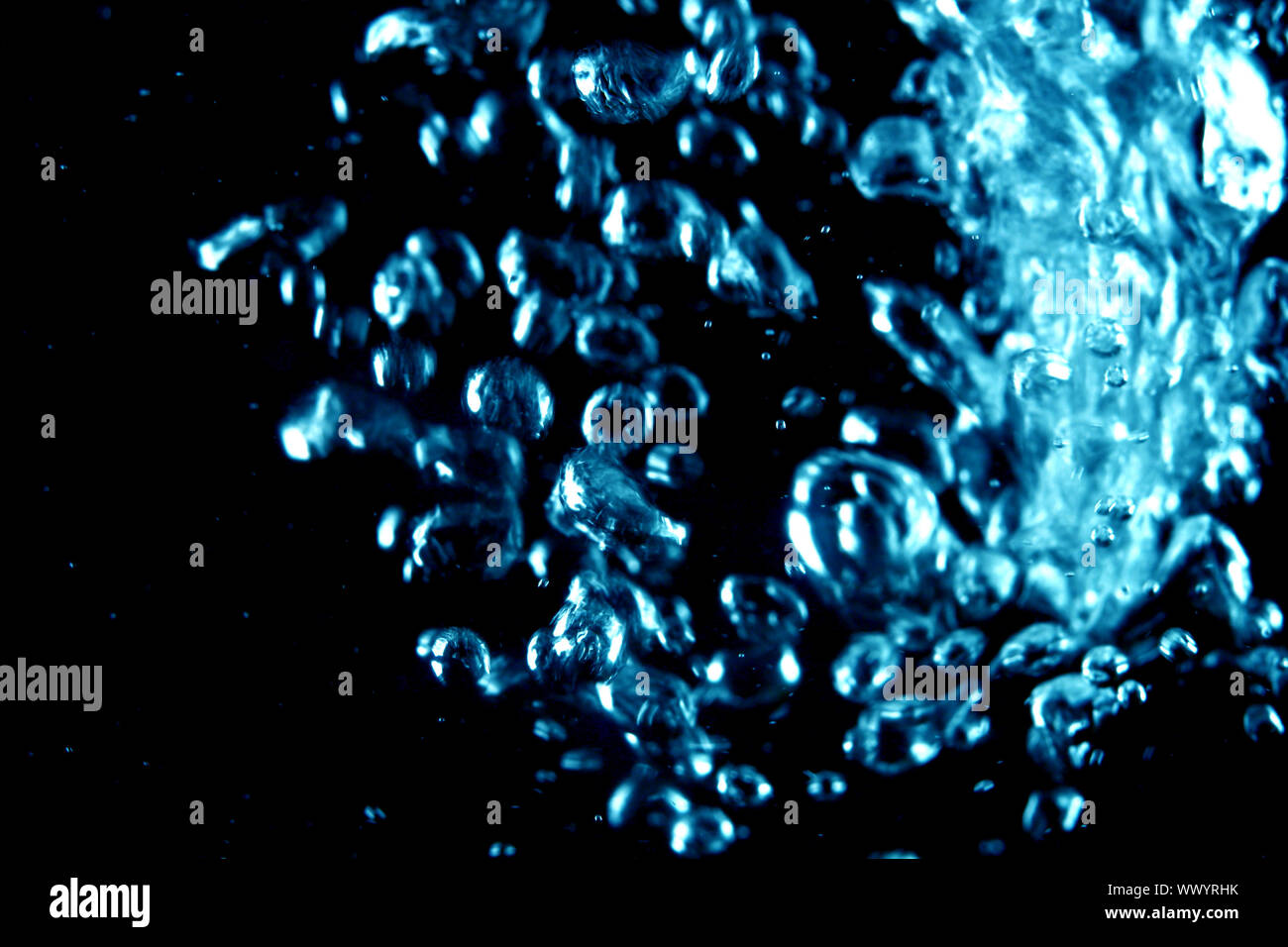 water bubbles isolated on black background Stock Photo - Alamy