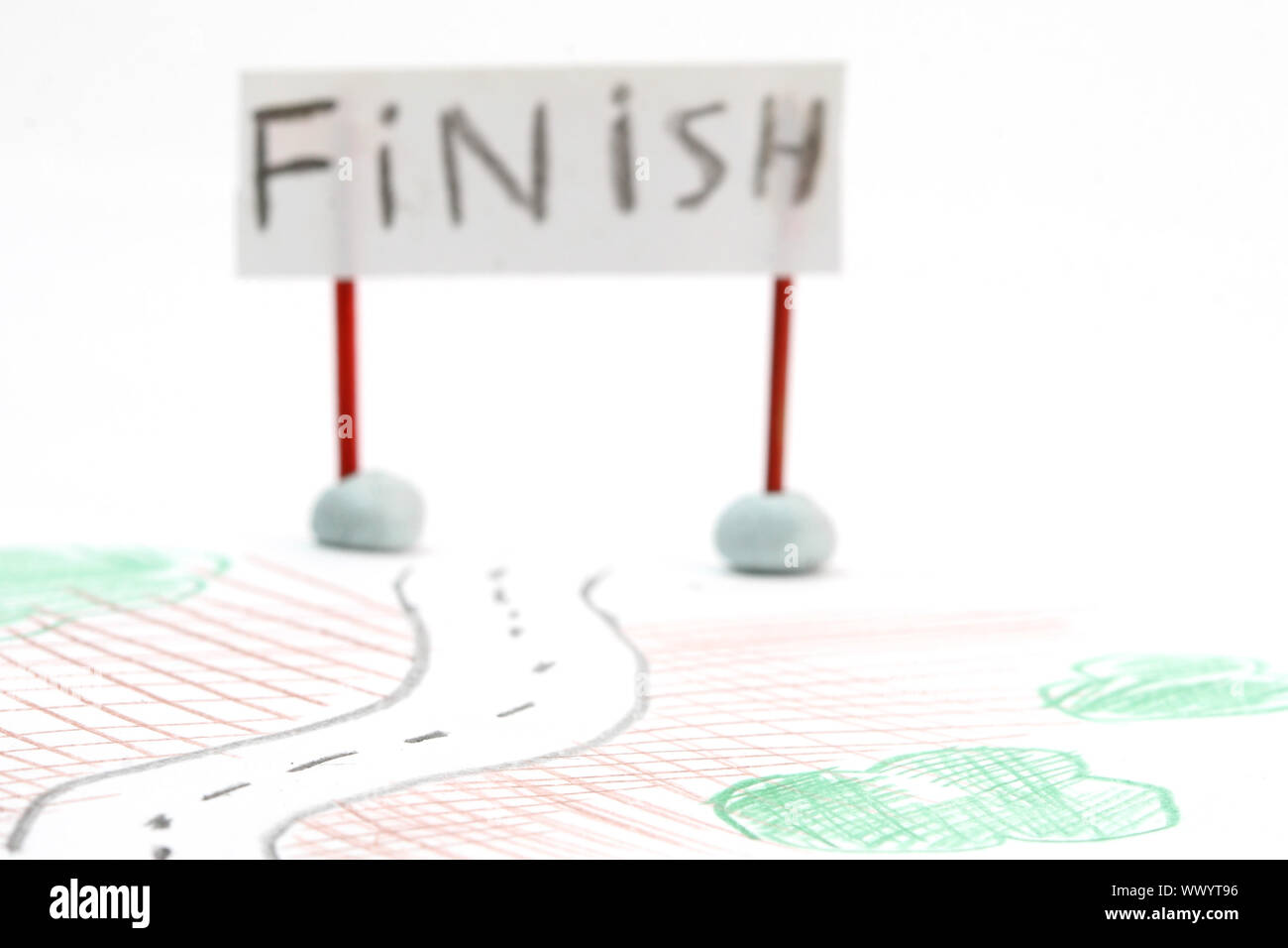 Color run finish Cut Out Stock Images & Pictures - Alamy