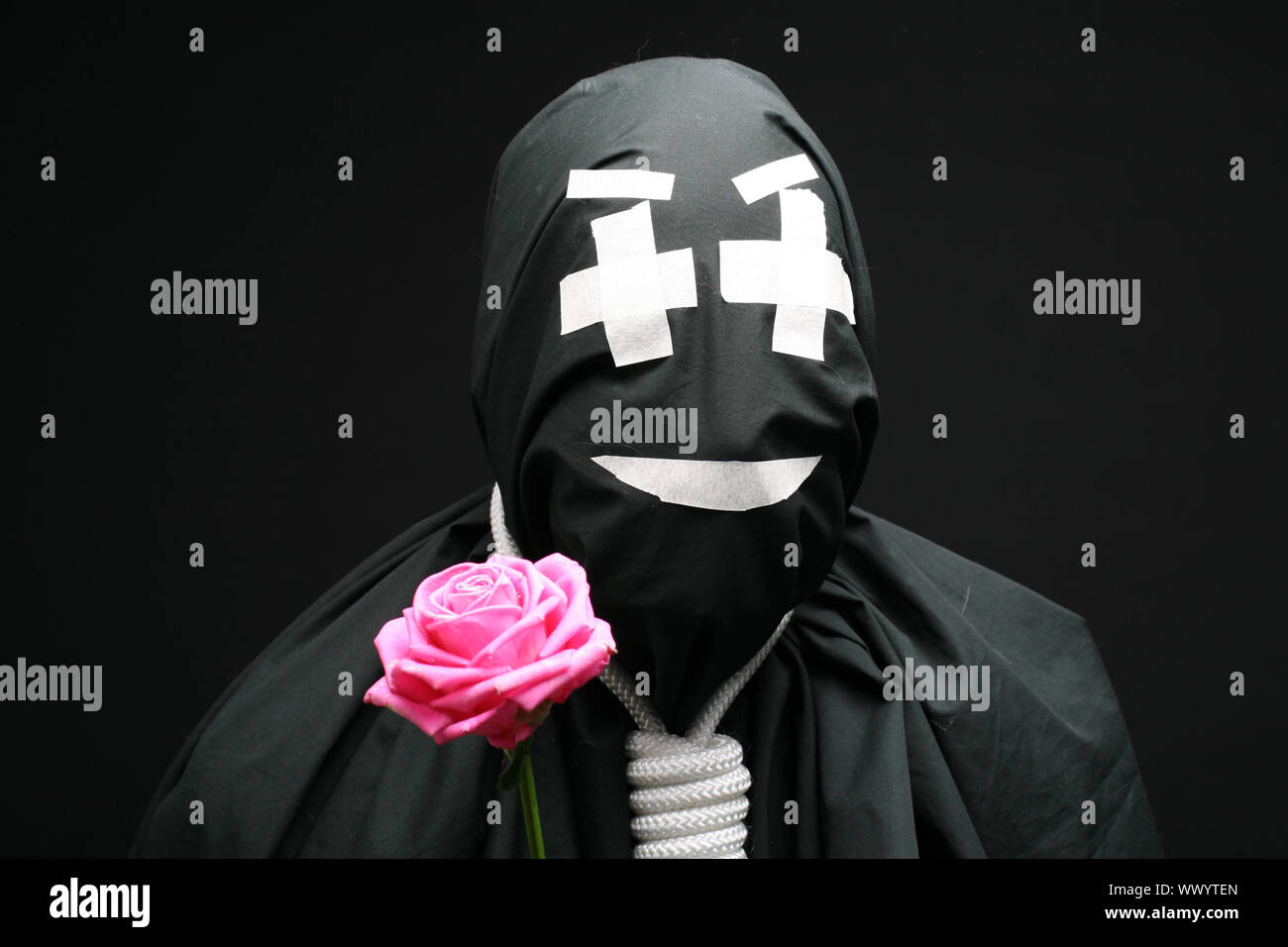 Rope black rope hi-res stock photography and images - Alamy