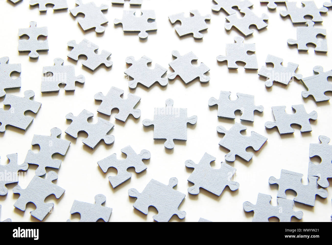 Puzzle isolated on a white background Stock Photo - Alamy