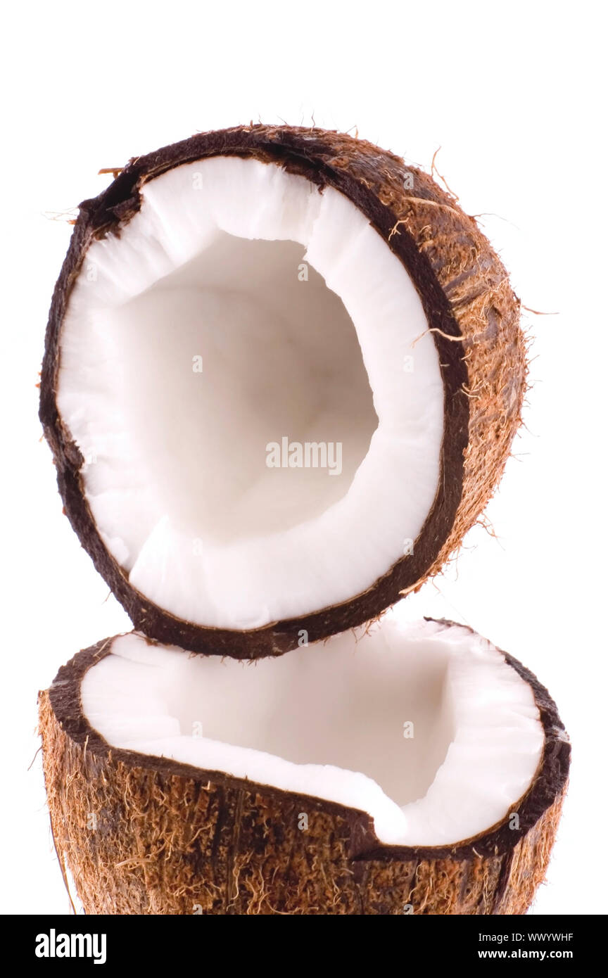 Open fresh coconut white hi-res stock photography and images - Alamy
