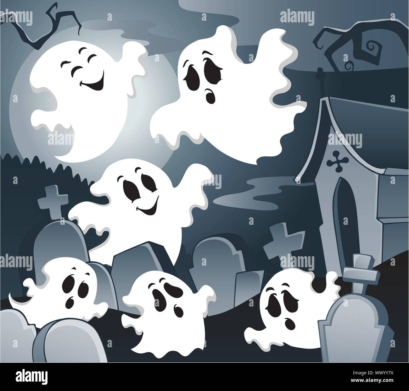Ghost theme image 4 Stock Vector Image & Art - Alamy