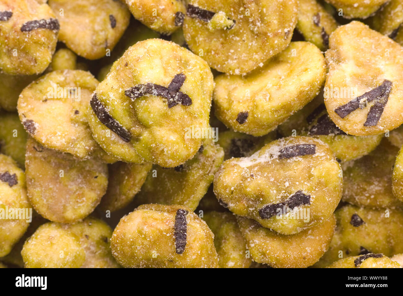 wasabi beans background Stock Photo - Alamy
