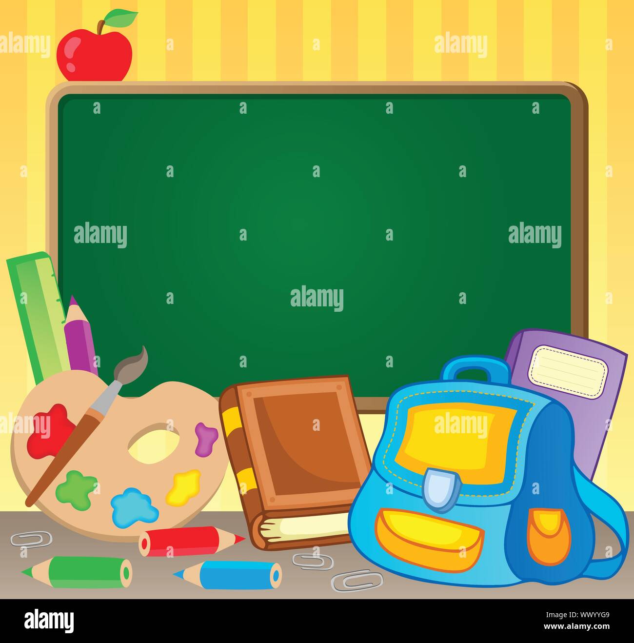 Schoolboard illustration Stock Vector Images - Alamy