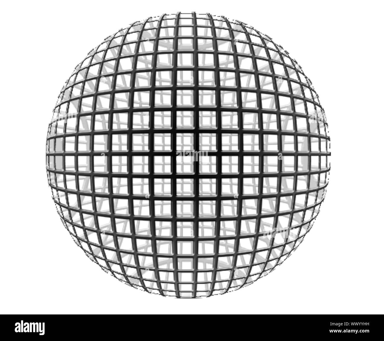 vector sphere isolated on white Stock Photo - Alamy