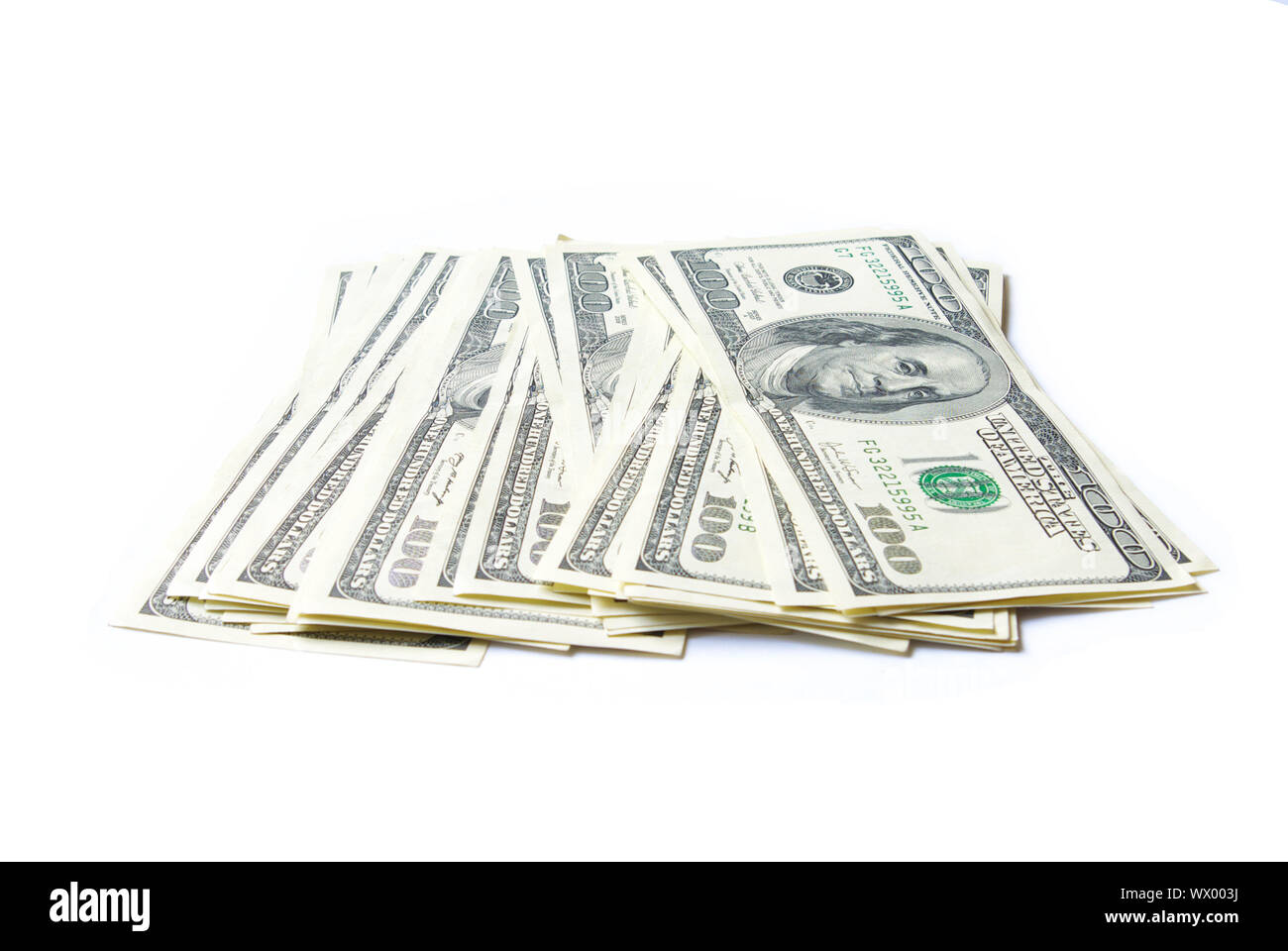 stock money on the white background Stock Photo - Alamy