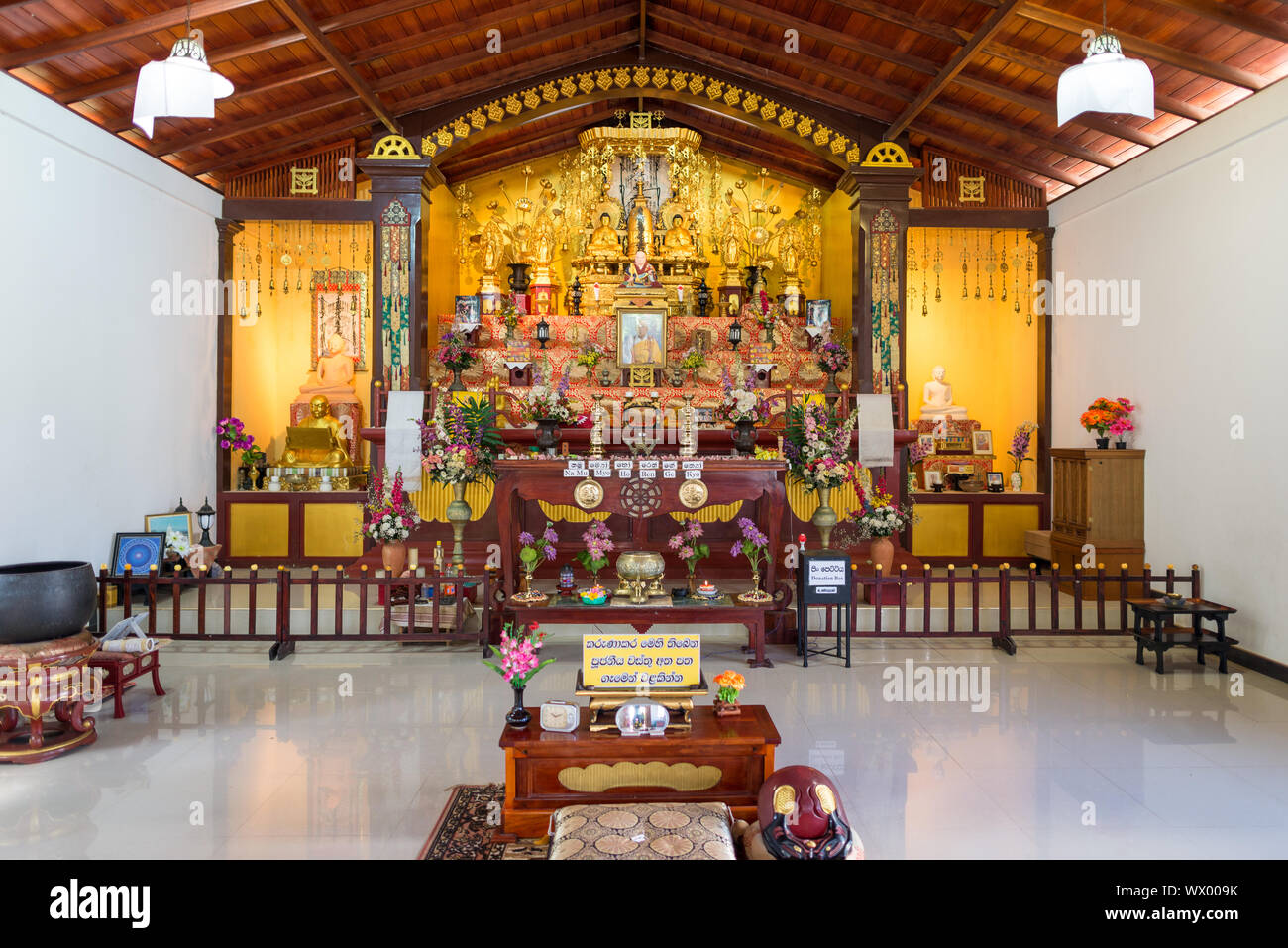The Japanese Peace Pagoda on the Rumassala hill in Unawatuna Sri Lanka ...