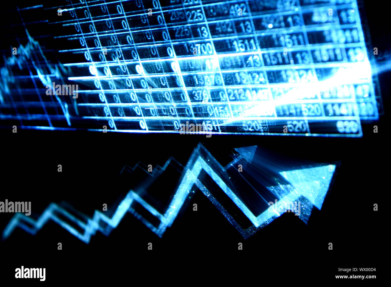 financial abstract background in fast motion Stock Photo - Alamy