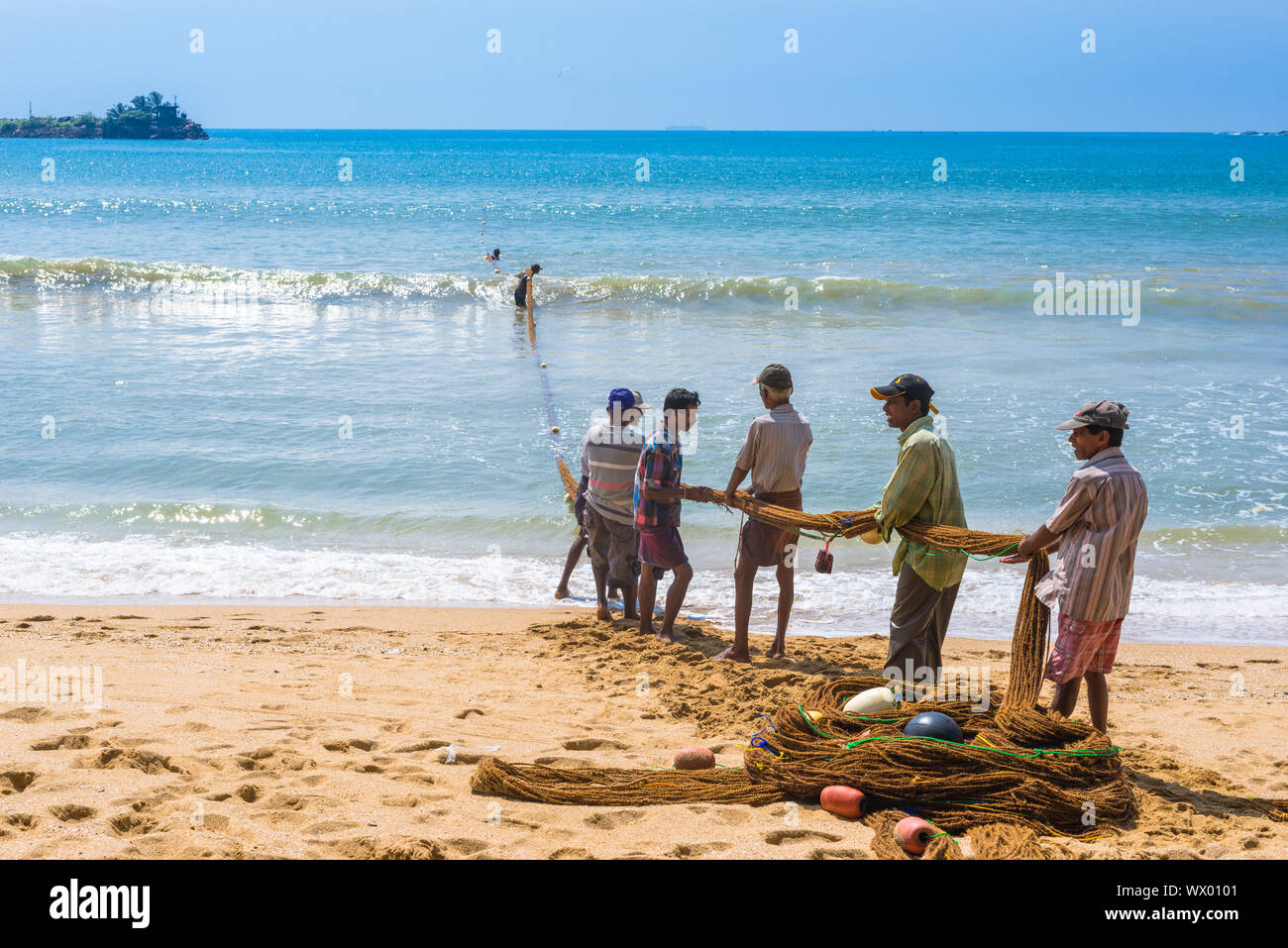 Beach seining hi-res stock photography and images - Alamy