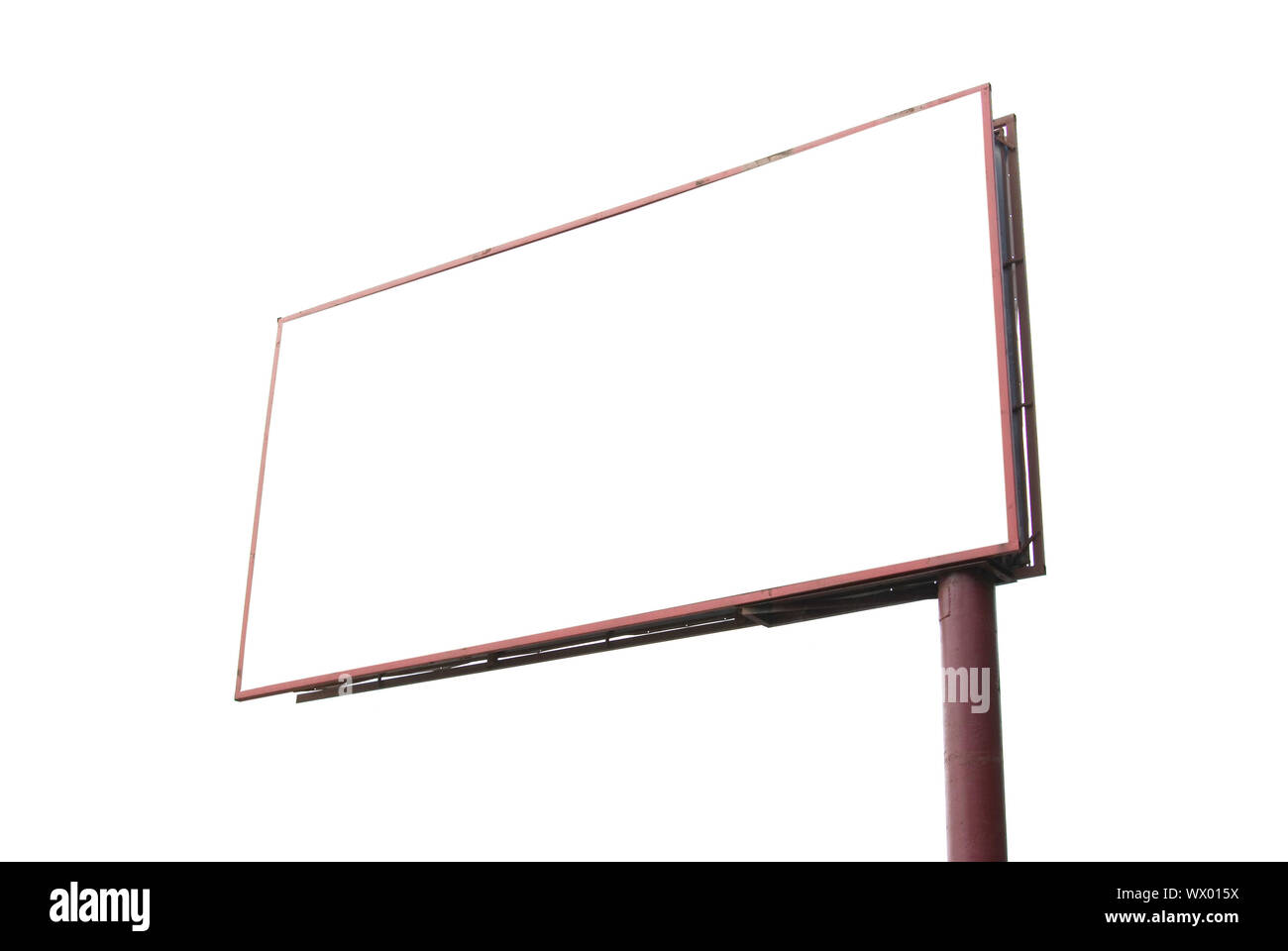 advertising billboard on white background Stock Photo - Alamy