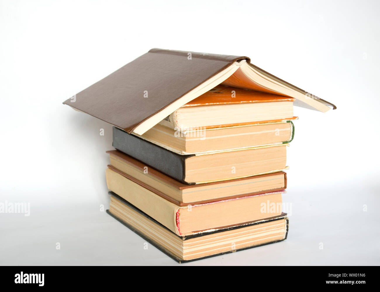 A house is done from books Stock Photo - Alamy
