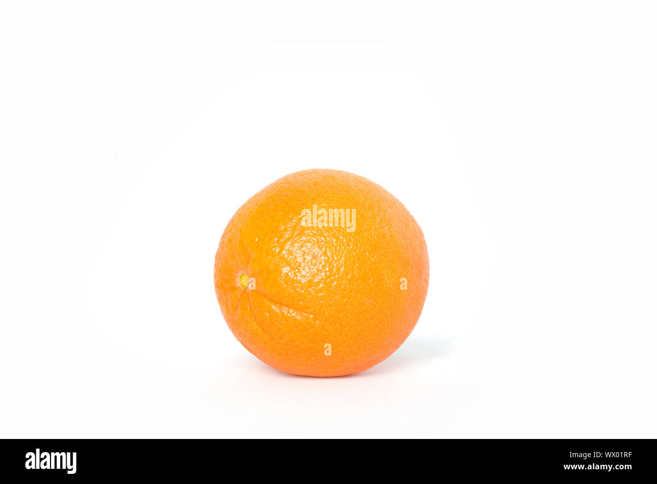 one orange isolated on white Stock Photo - Alamy