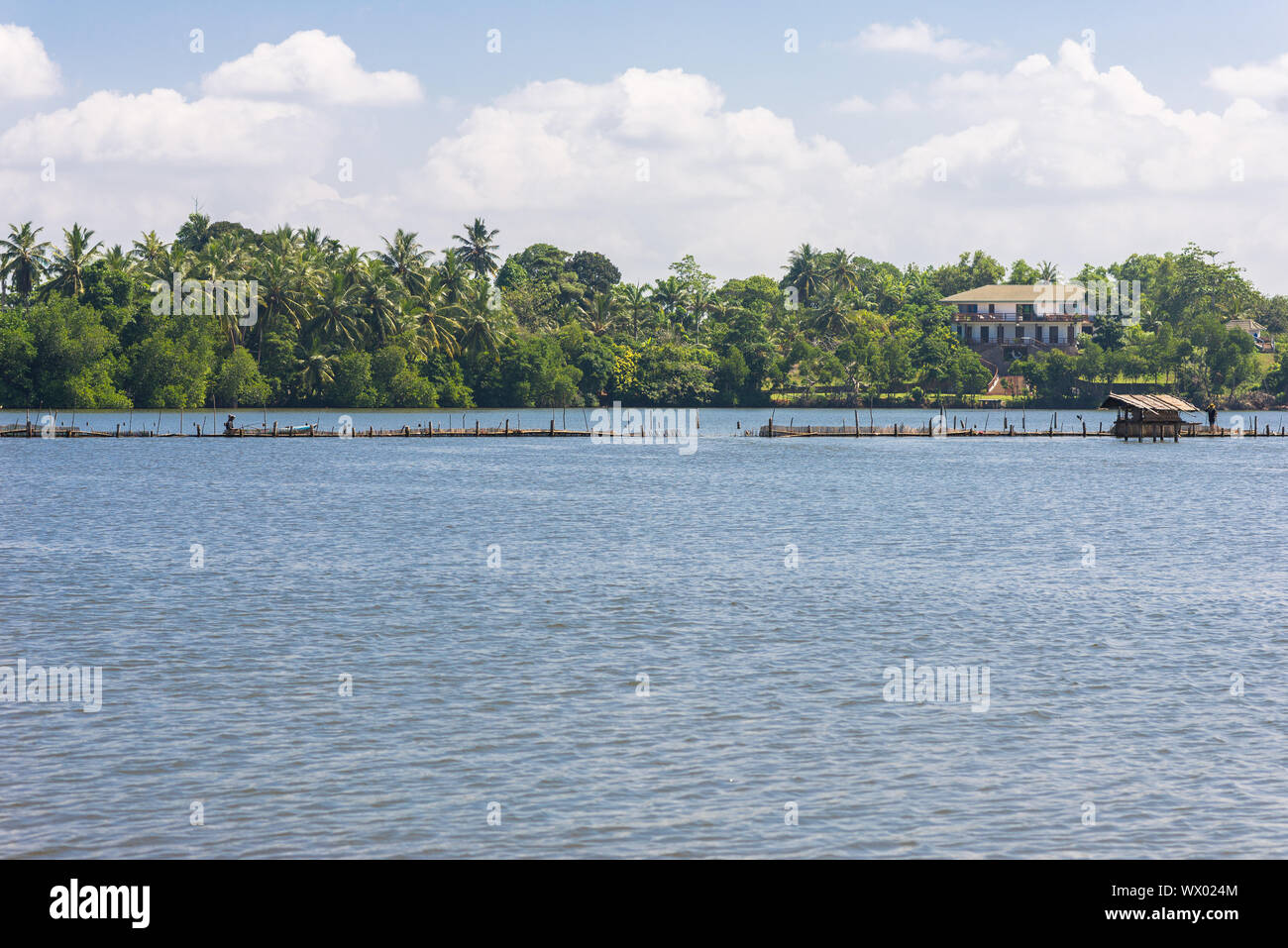 The Hikkaduwa Lake in the north-east of the same touristy town ...