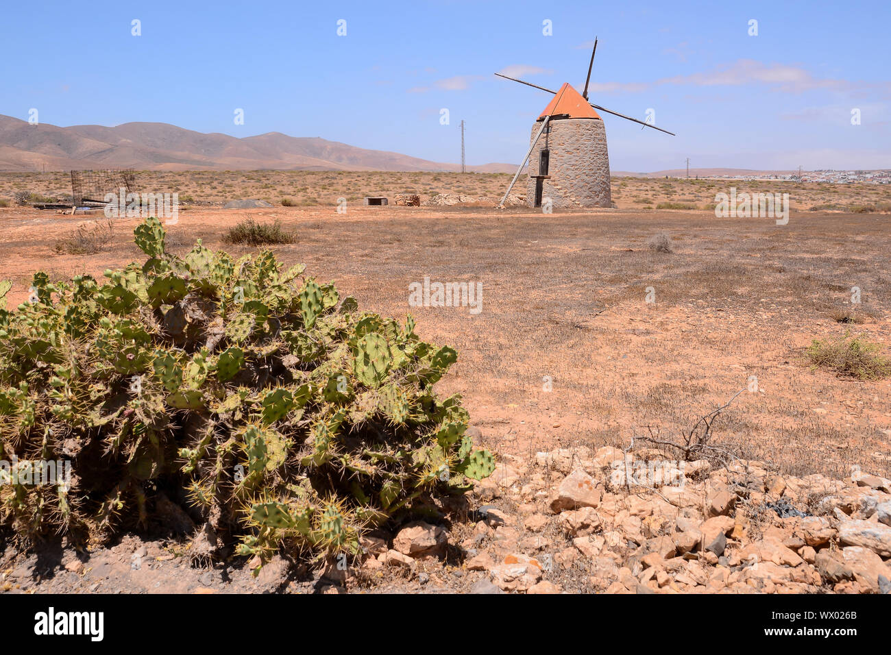 Classic Vintage Windmill Building Stock Photo - Alamy