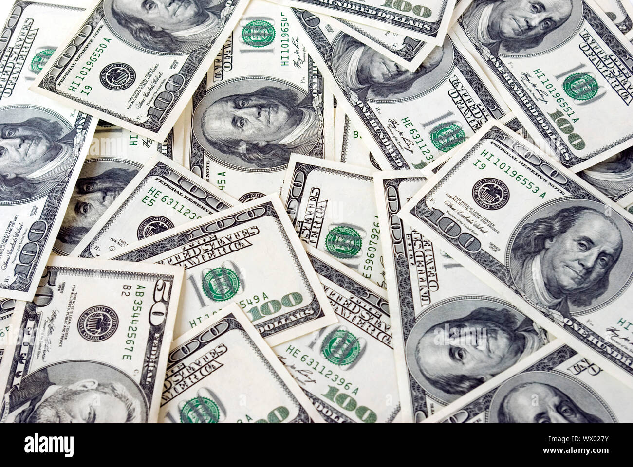 Money background from hundreds dollars Stock Photo - Alamy