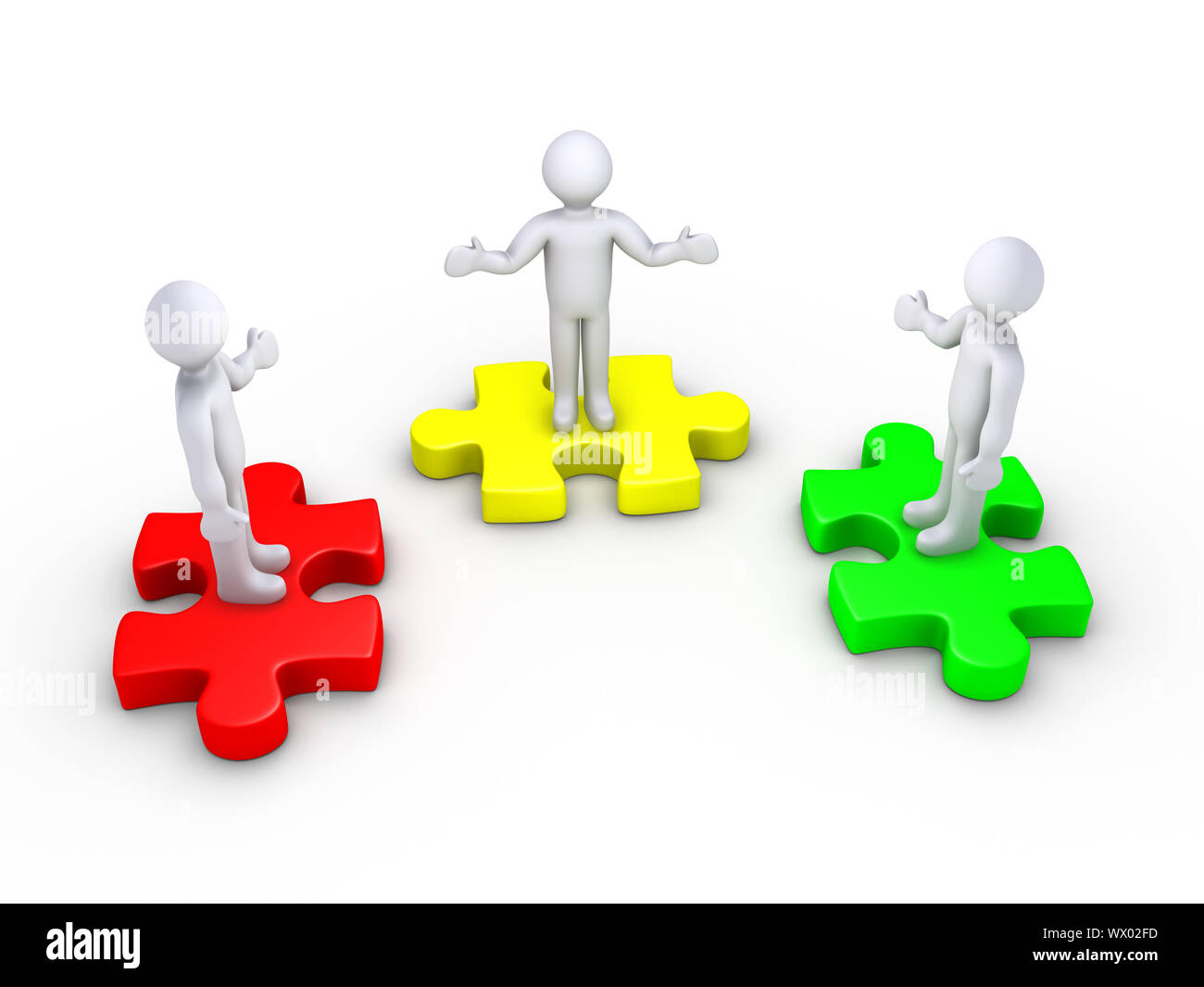 People unite to make team Stock Photo - Alamy
