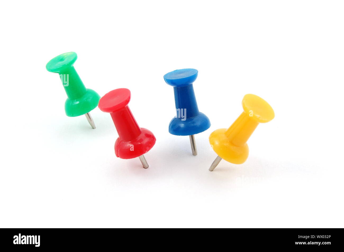 simple pin isolated on a white background Stock Photo - Alamy