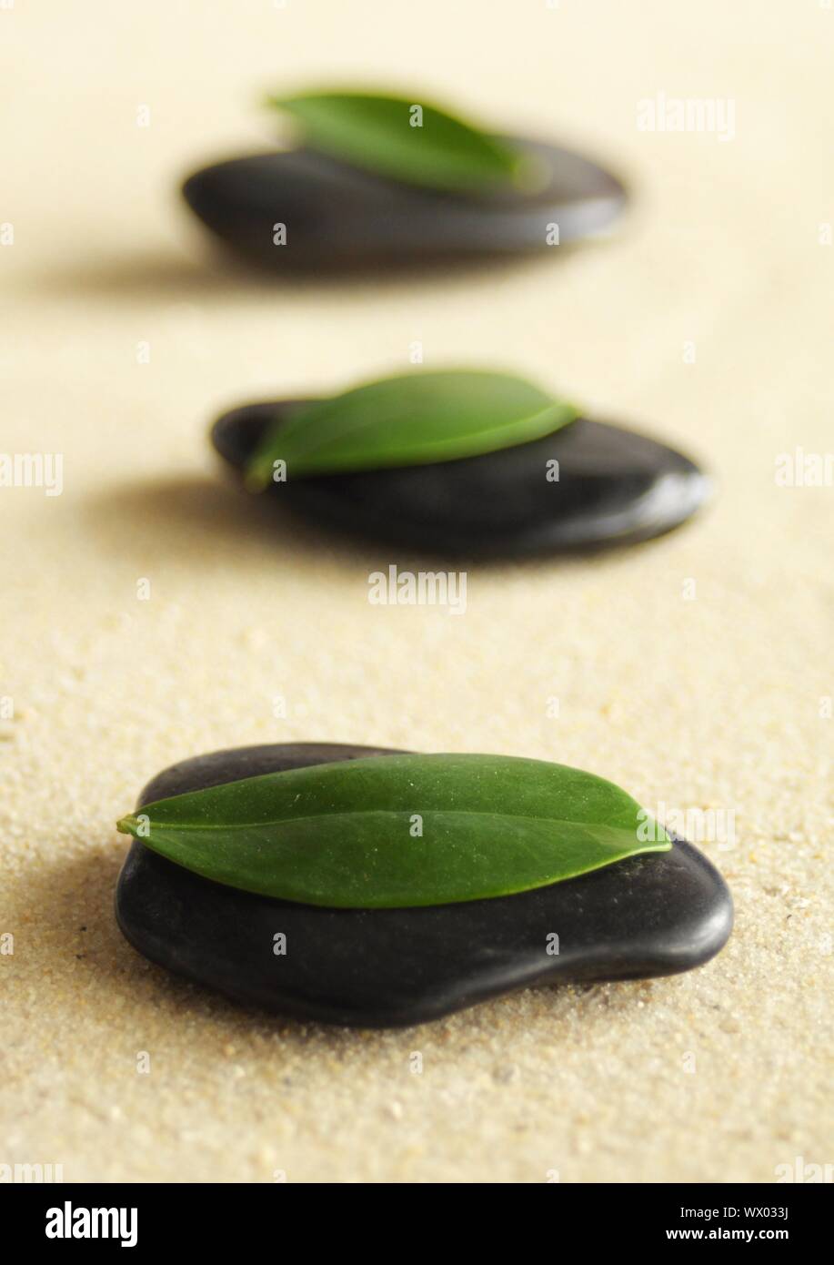 japanese zen garden showing wellness or spa concept Stock Photo - Alamy