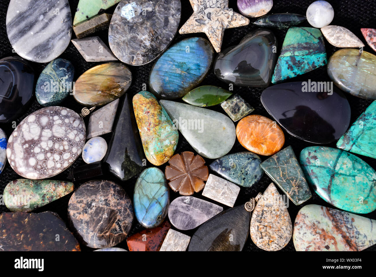 Semi Precious Rock Stone Jewel Stock Photo - Alamy