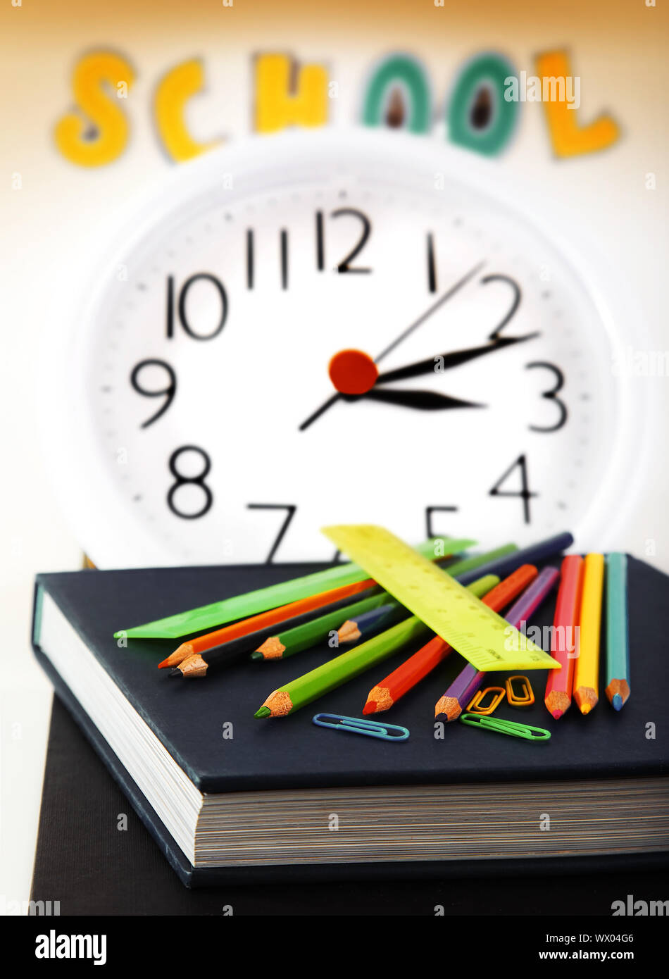 School time conceptual image of education & knowledge Stock Photo - Alamy