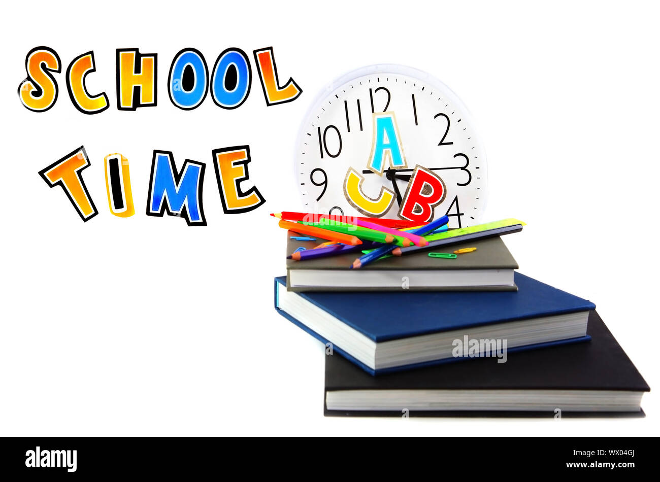 Teach time clock Cut Out Stock Images & Pictures - Alamy