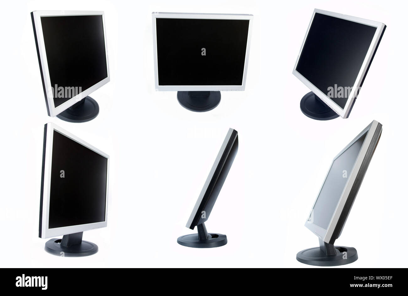 monitor isolated over white background Stock Photo - Alamy