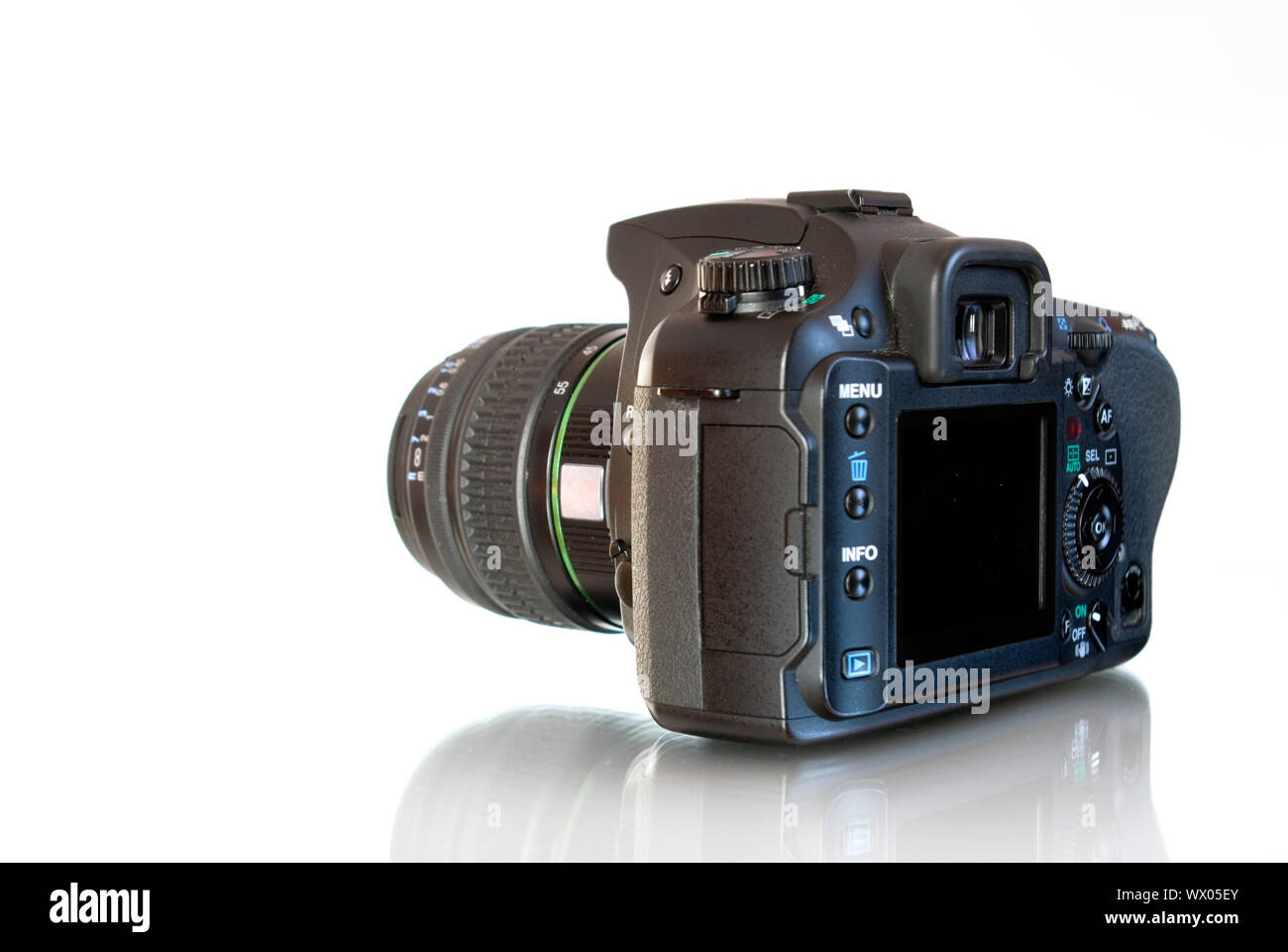 digital photo camera isolated on white Stock Photo - Alamy