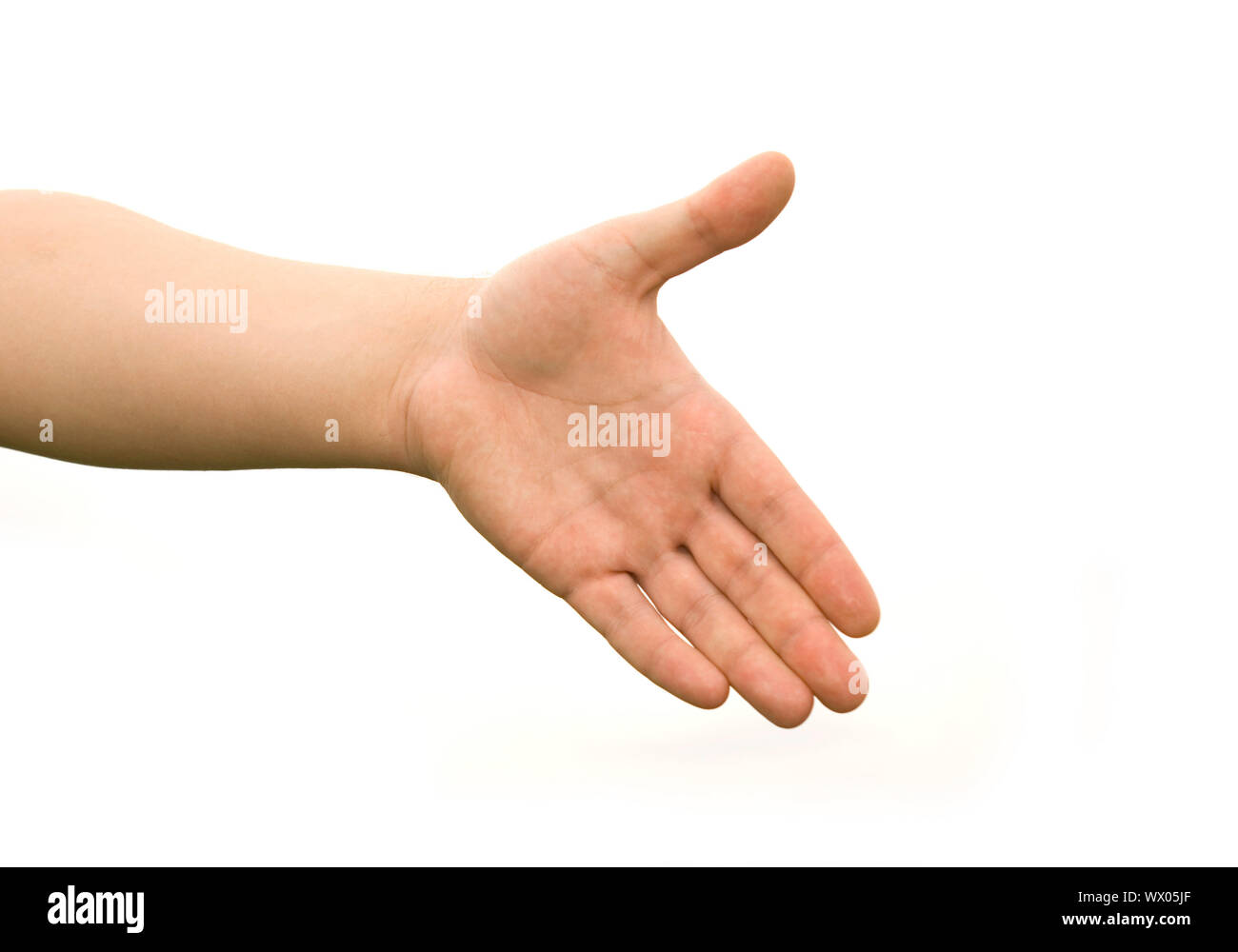 Helping hand with the white background Stock Photo - Alamy