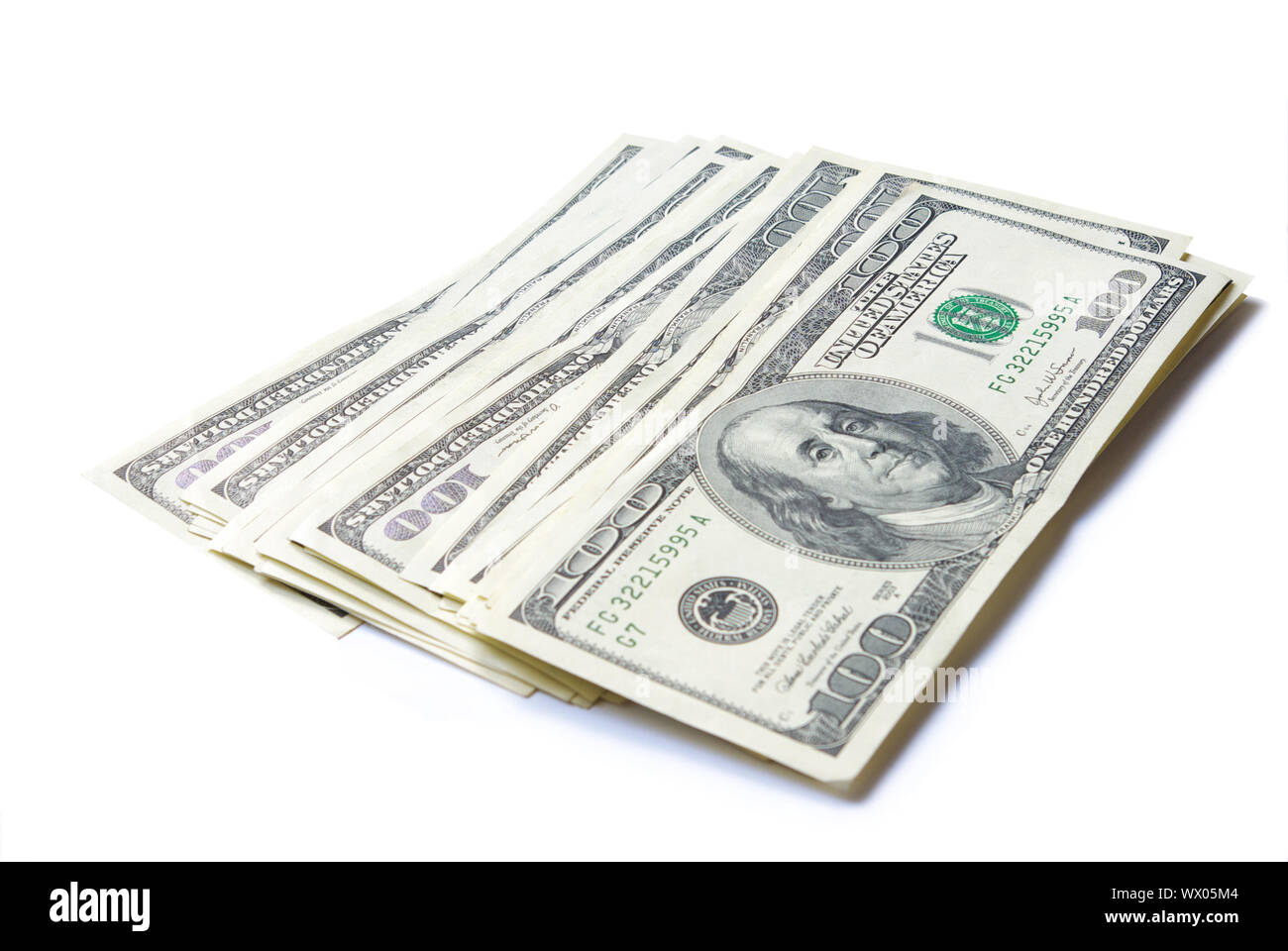 stock money on the white background Stock Photo - Alamy