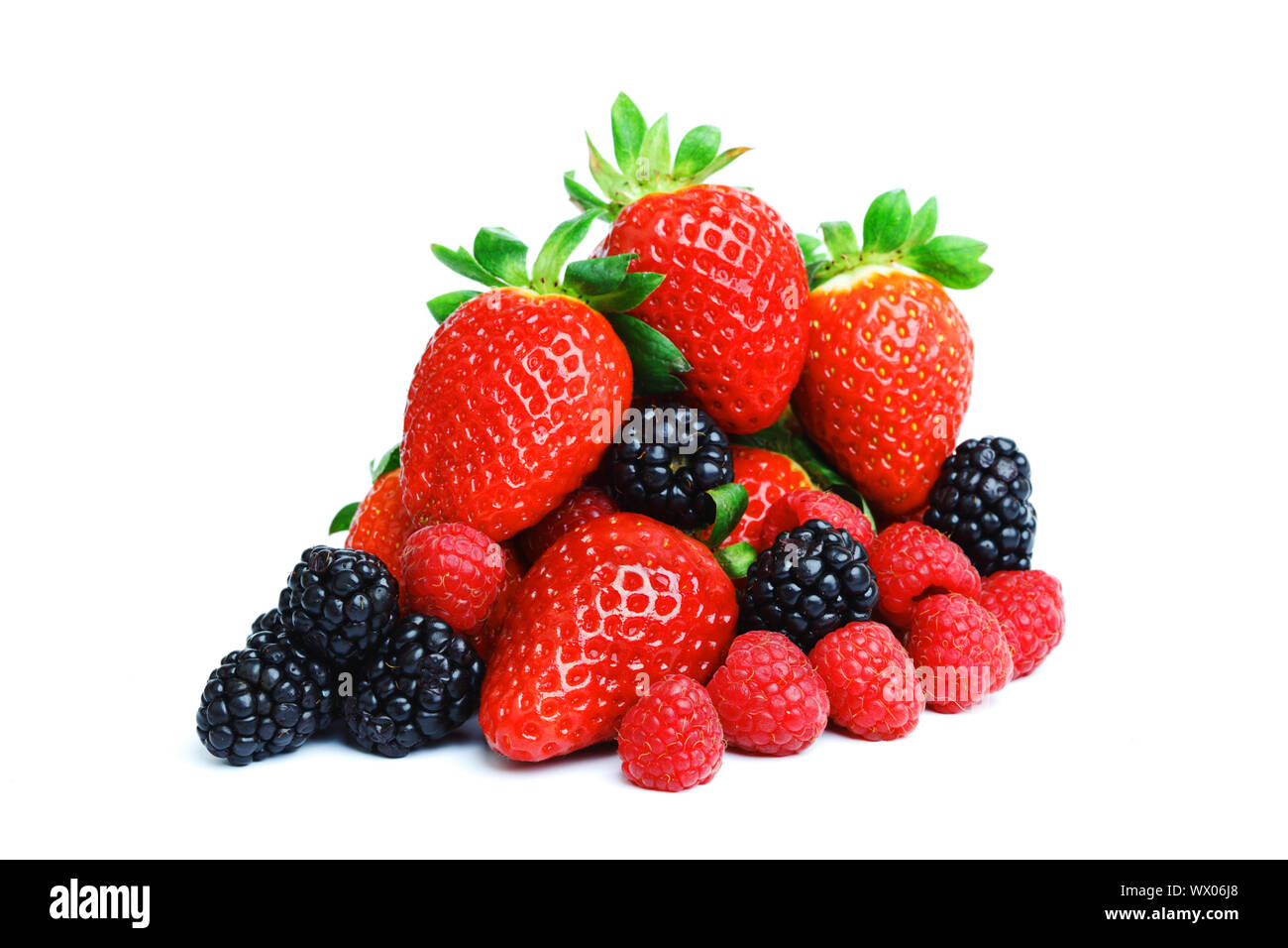 big berry pile isolated on white Stock Photo - Alamy