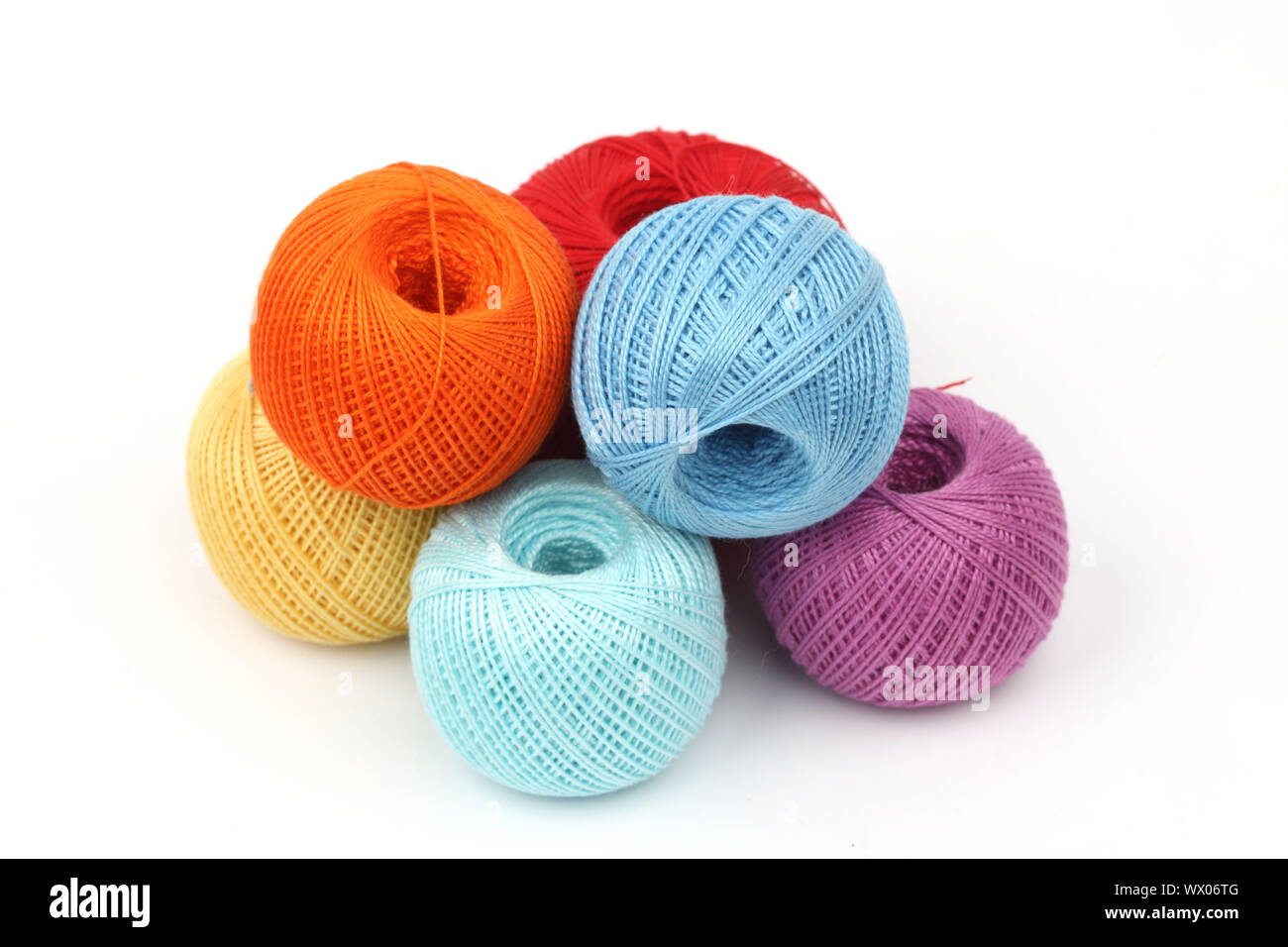 thread isolated on white background Stock Photo - Alamy