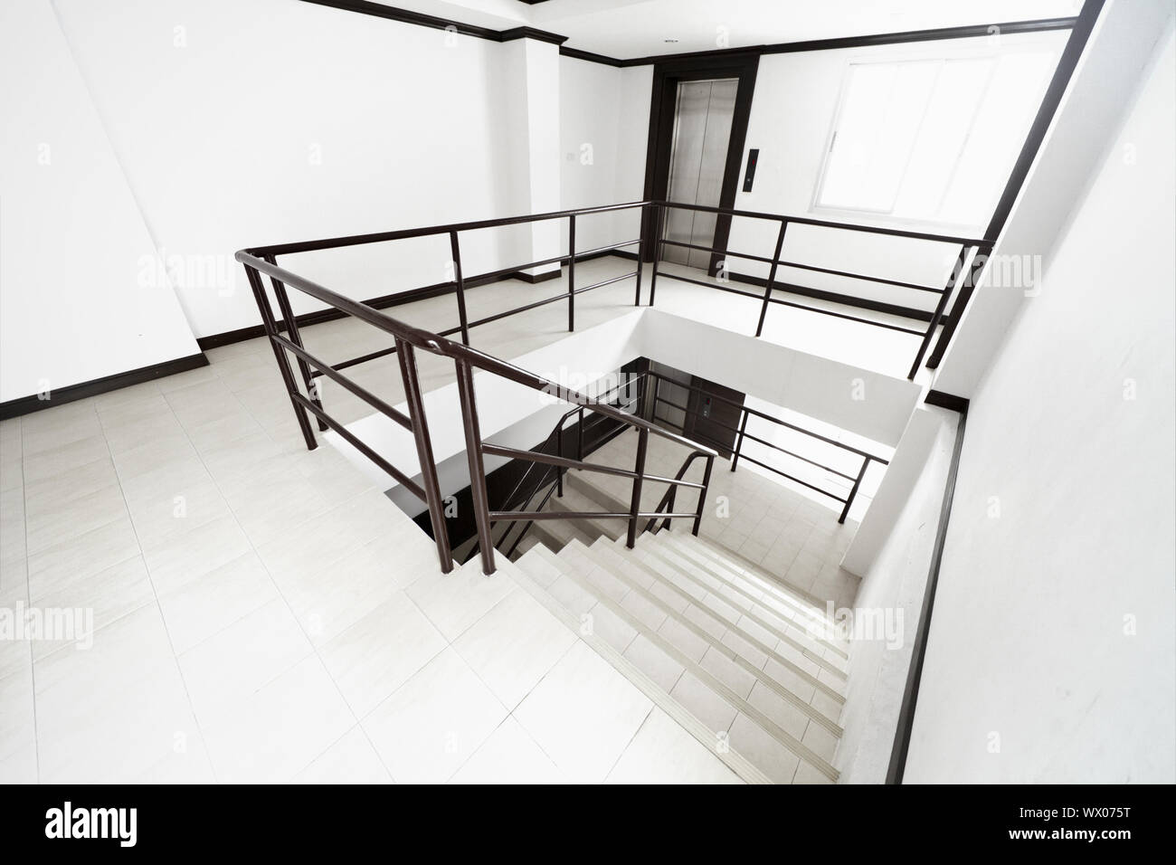 The staircase in a modern hotel - light style Stock Photo - Alamy