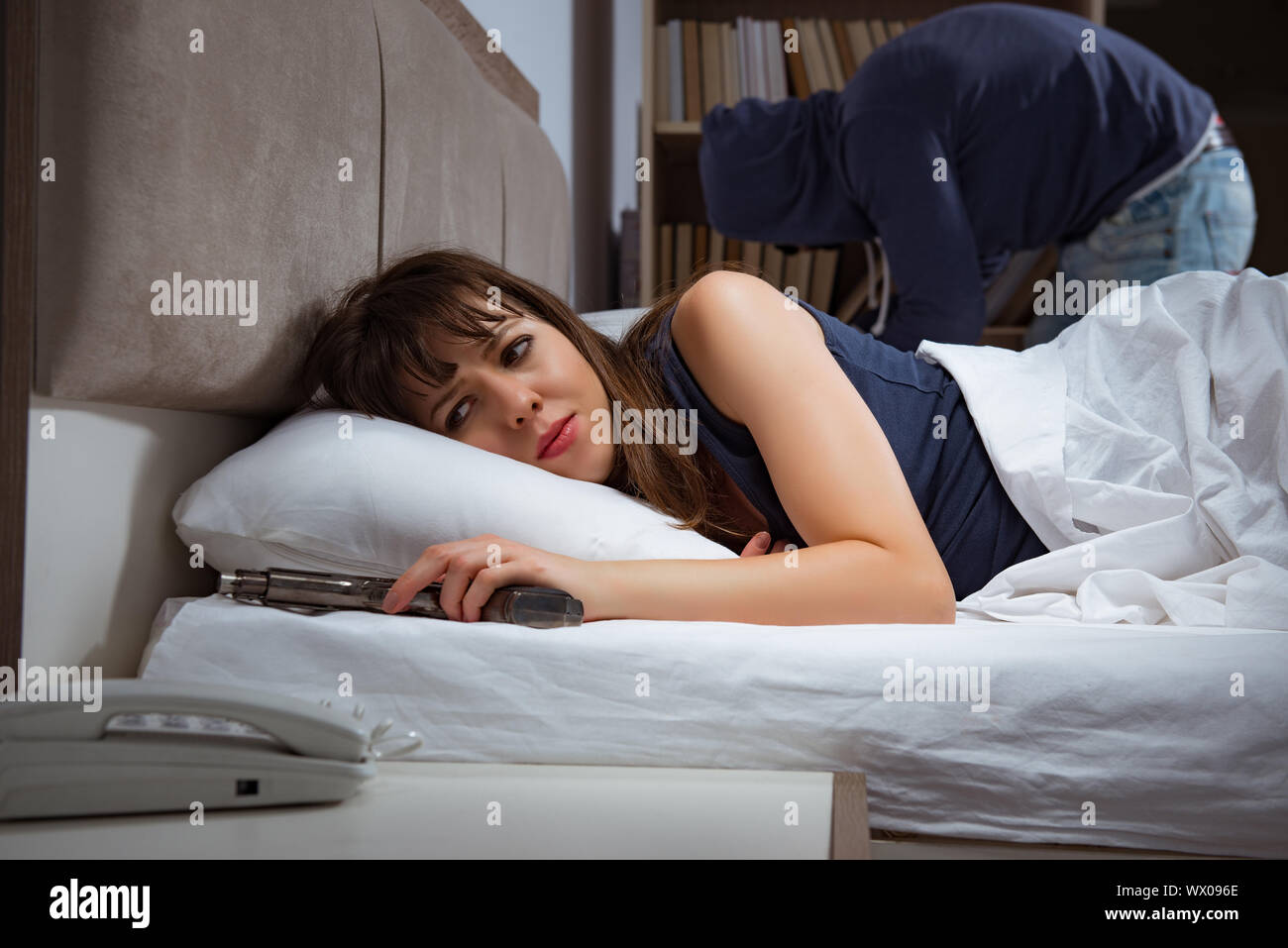Burglar house bed hi-res stock photography and images - Alamy