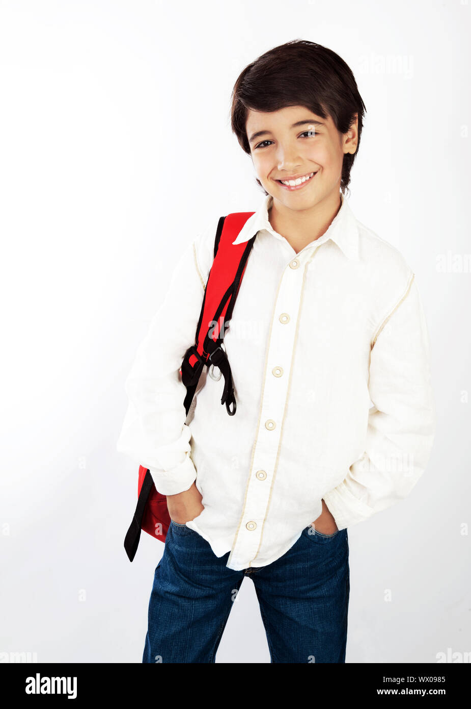 Nice smiling school boy Stock Photo - Alamy