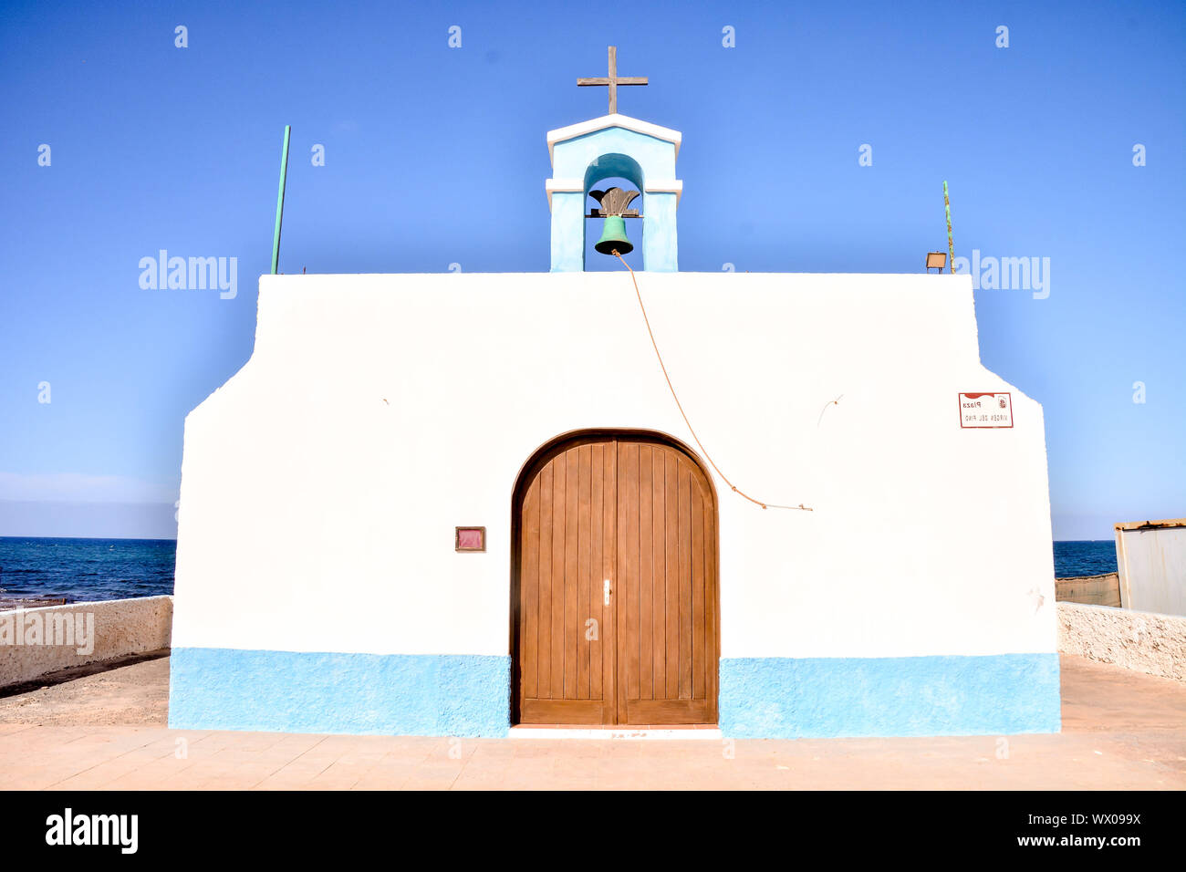 Small Church in Spain Stock Photo - Alamy