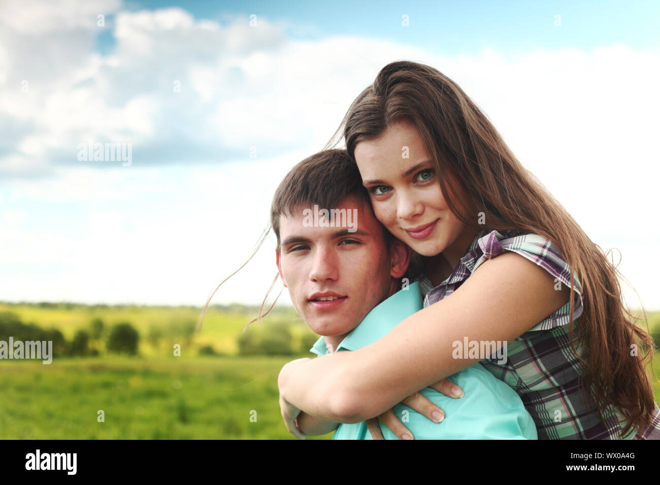 love hug of two lowers Stock Photo - Alamy