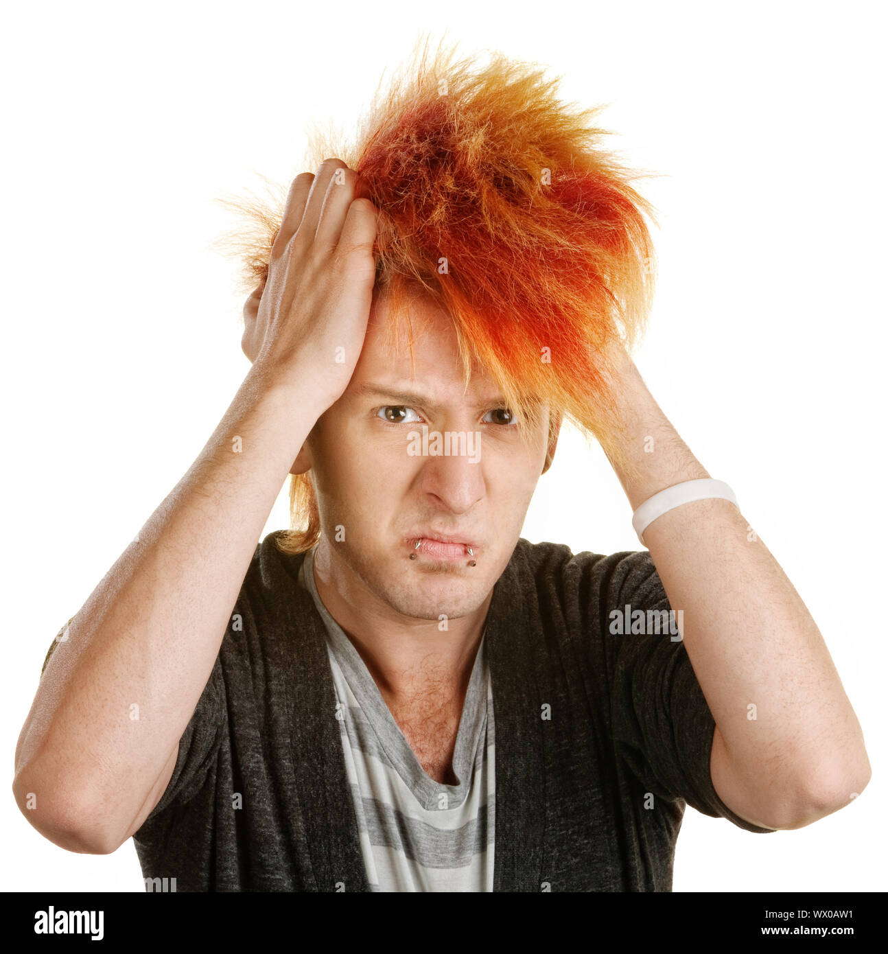 Teenager with mohawk hi-res stock photography and images - Alamy