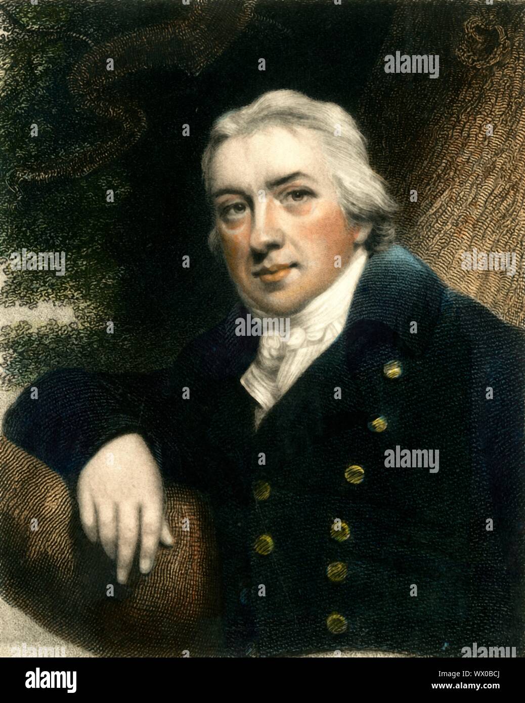 Edward Jenner, late 18th-early 19th century, (c1833). Portrait of ...