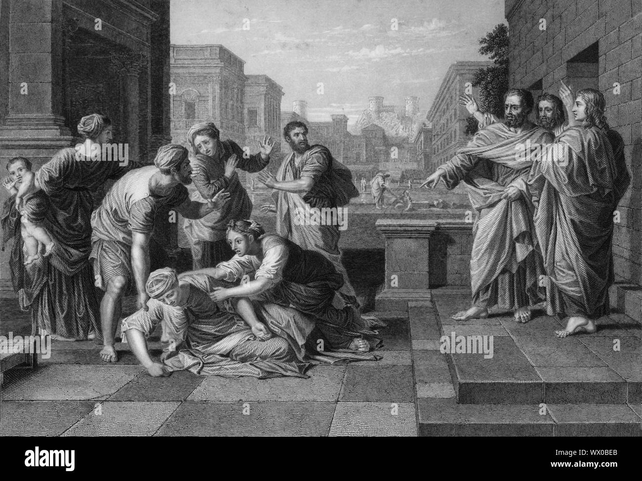 Ananias sapphira Black and White Stock Photos & Images - Alamy