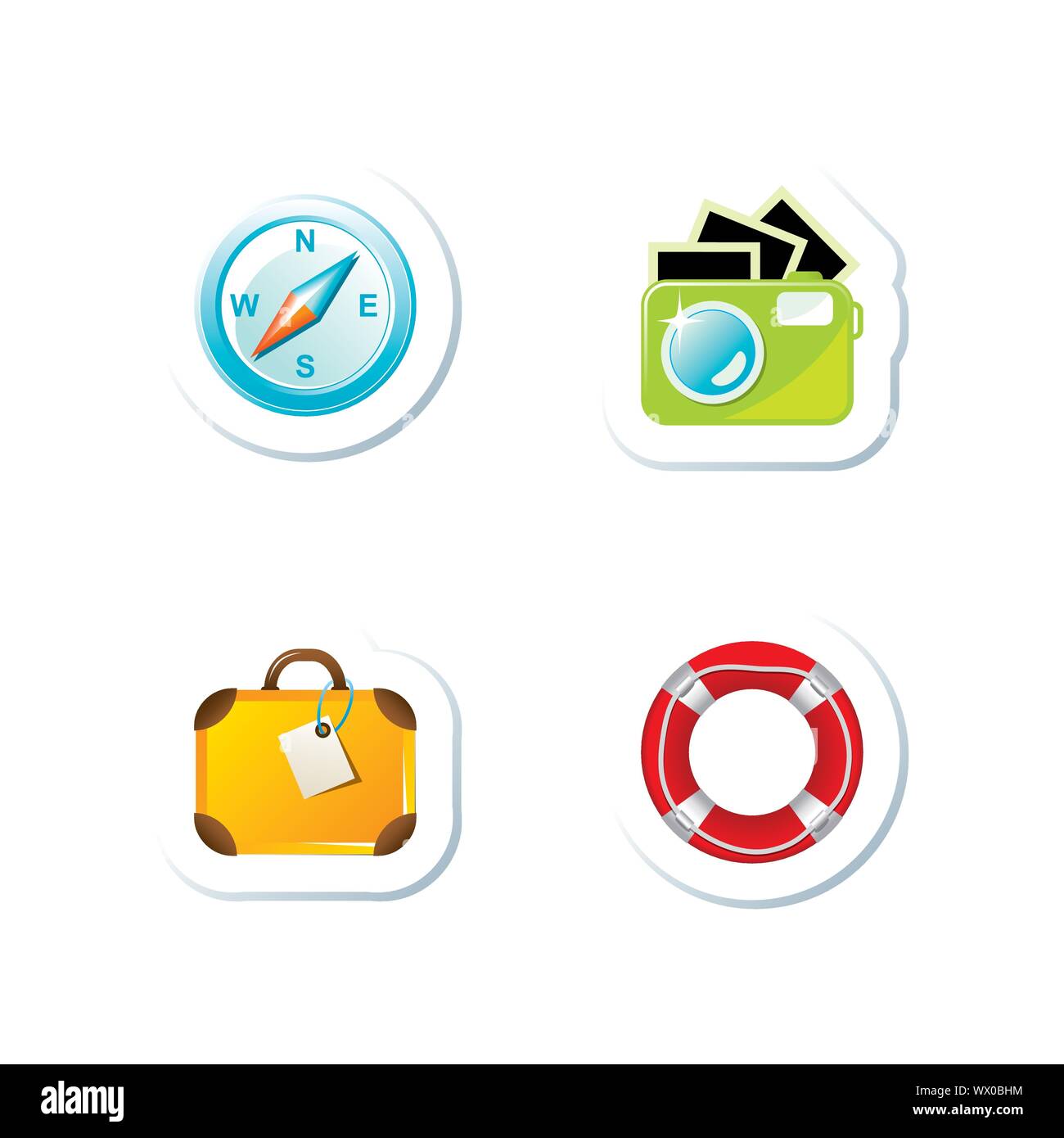 Travel Icon Set Stock Vector Image & Art - Alamy