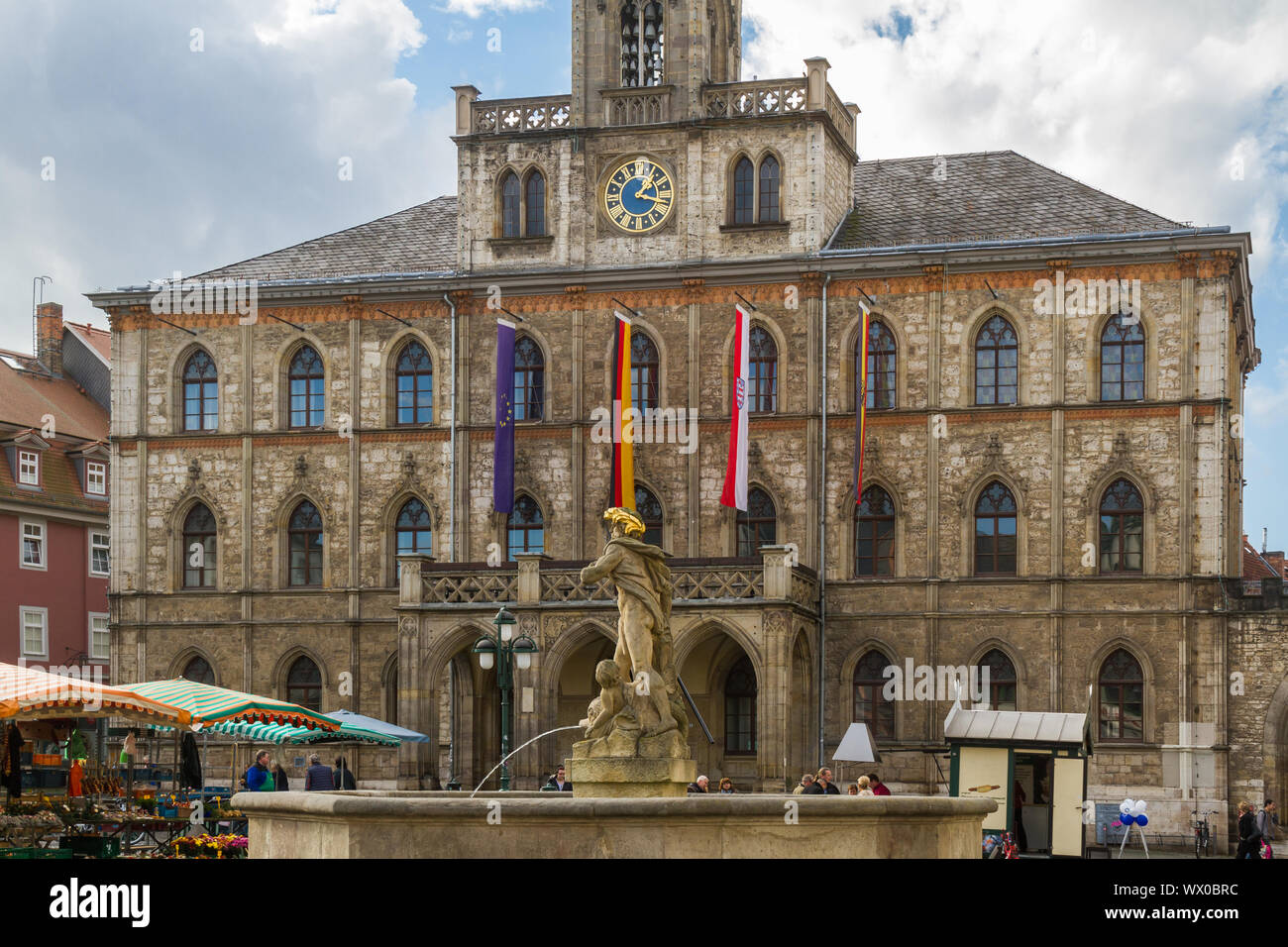 historic old town of Weimar in Thuringia Stock Photo - Alamy