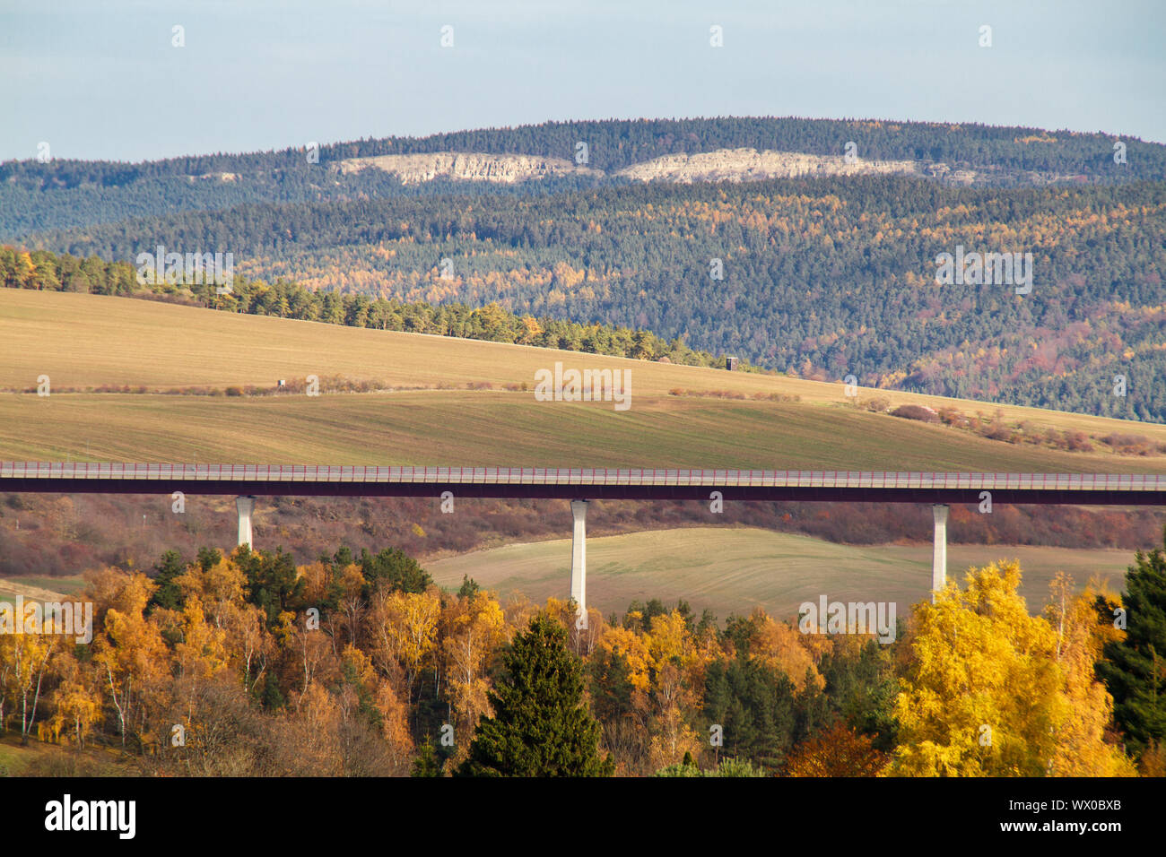 Motorway valley bridge in the Thuringian Forest Stock Photo - Alamy