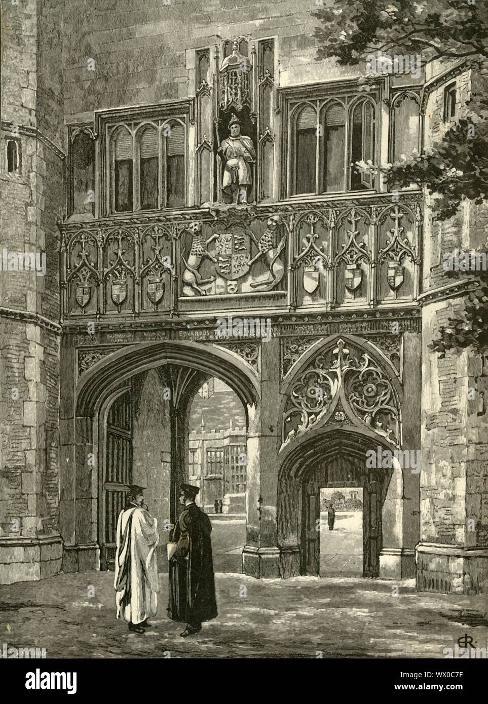 'Principal Gateway, Trinity College', late 19th century. The Great Gate ...
