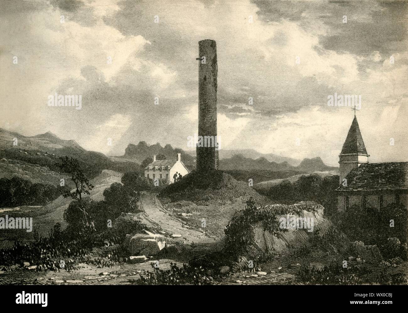 'Kineth Round Tower, Cork', 19th century. Possibly a view of Kinneigh ...