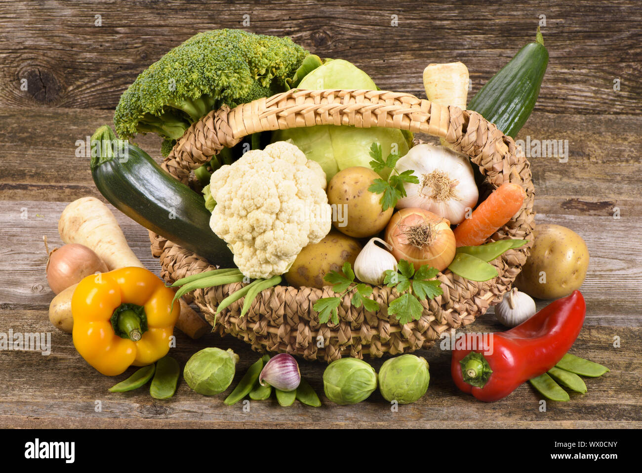 Fresh vegetables from the market Stock Photo - Alamy