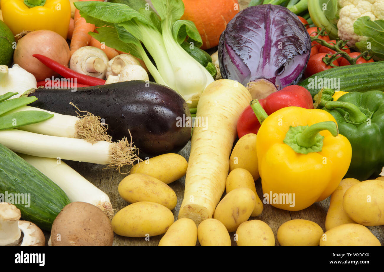 Fresh vegetables from the market Stock Photo - Alamy