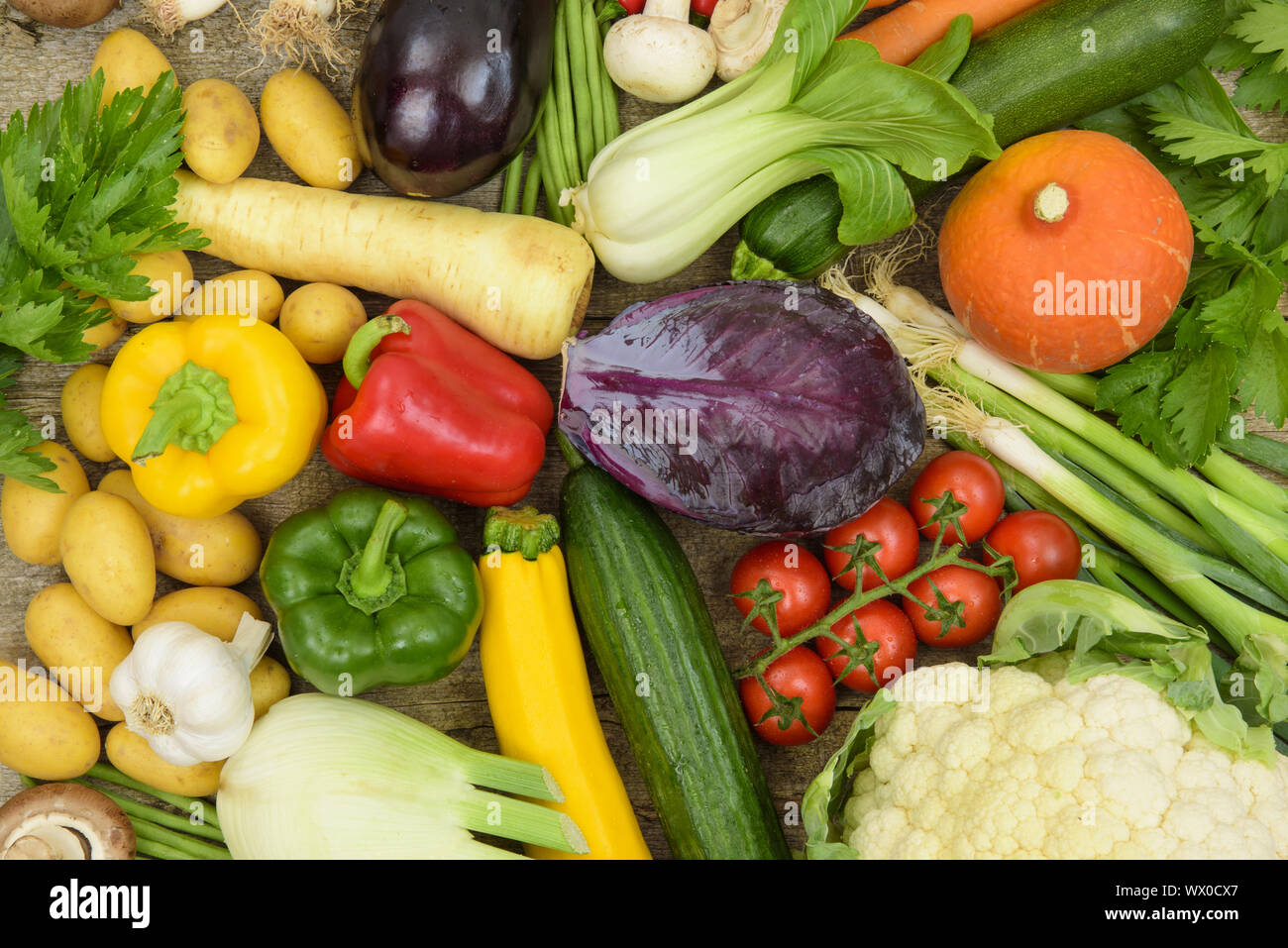 Fresh vegetables from the market Stock Photo - Alamy