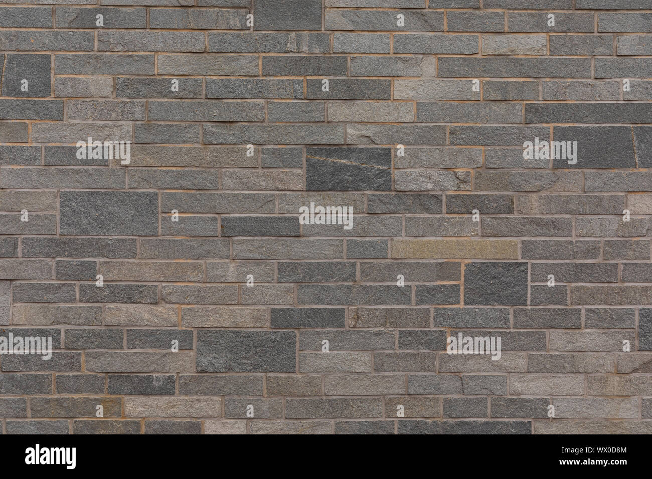 Gray granite wall with brick pattern for wallpaper Stock Photo - Alamy
