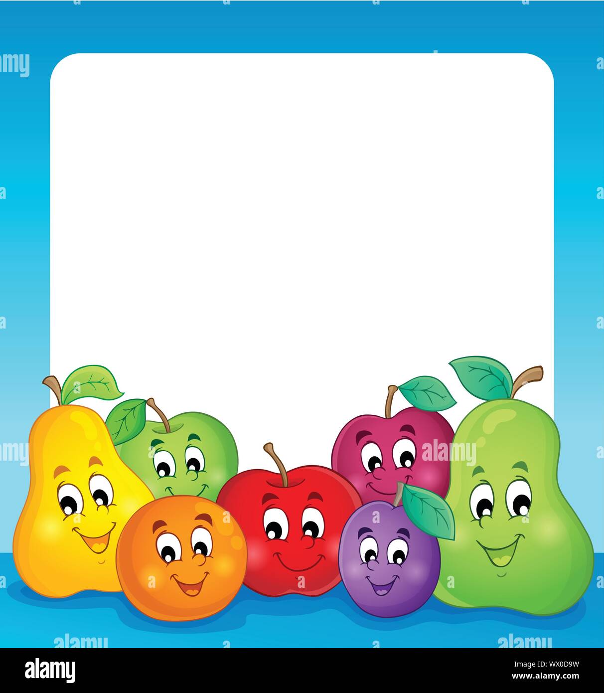 Fruit theme frame 1 Stock Vector Image & Art - Alamy