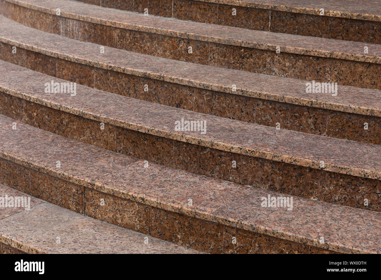Crescent tiled stairs leading to building bottom view Stock Photo - Alamy
